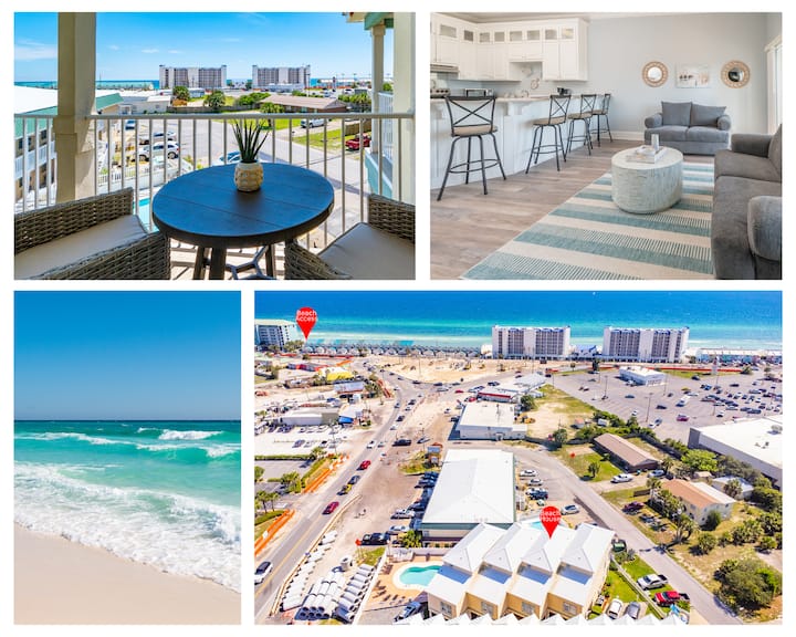 Steps To Beach With Pool & Grill - Panama City Beach, FL