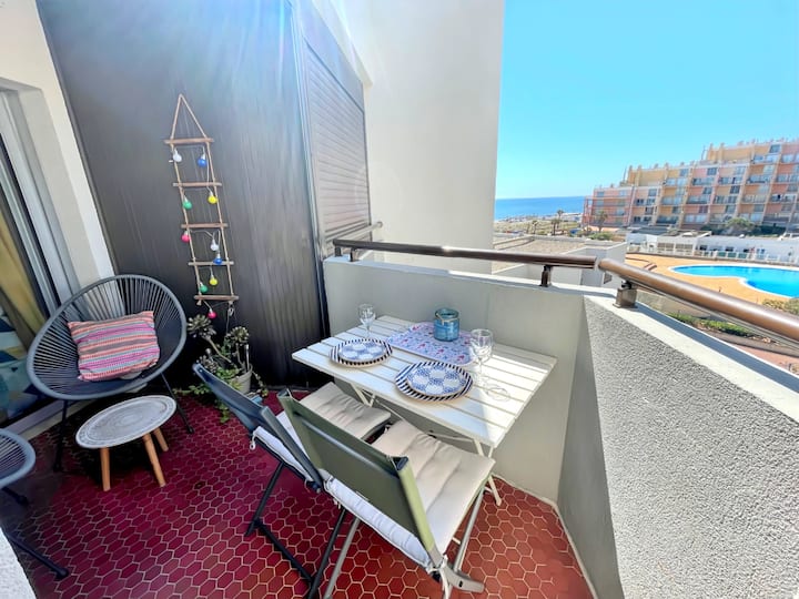Vue Mer T2 Wifi Plage Clim Terrasse Sud Parking ! - Le Barcarès