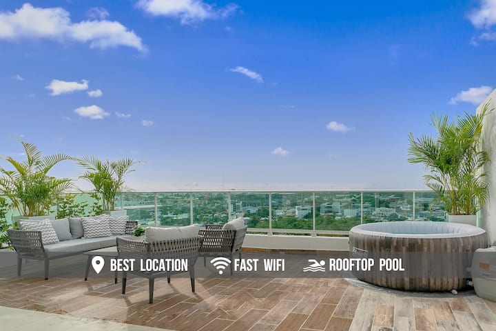 Private Jacuzzi | Downtown Penthouse | Pool & Gym - Santo Domingo