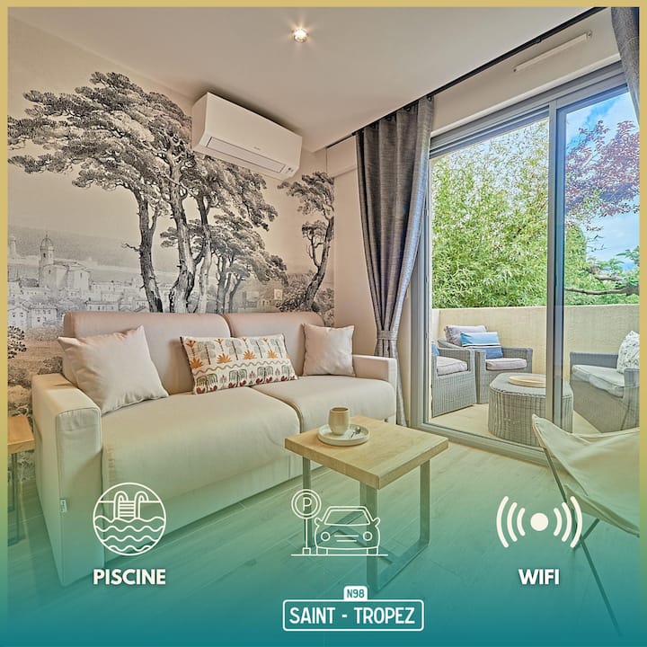 L'escale-saint-tropez-4 Personnes Piscine- Parking - Saint-Tropez