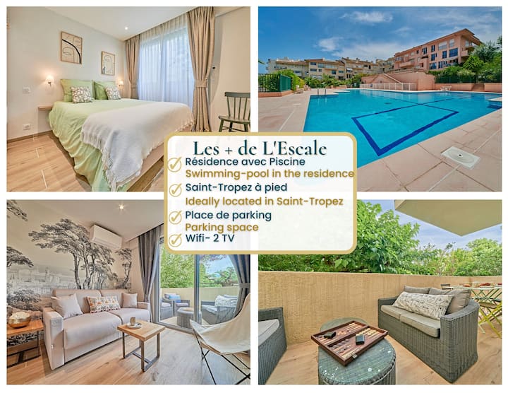 L'escale-saint-tropez-4 Personnes Piscine- Parking - Saint-Tropez
