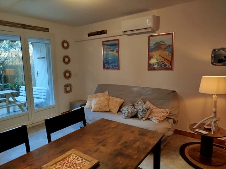 Studio Climatisé, Parking Gratuit, Proche Mer - Bandol