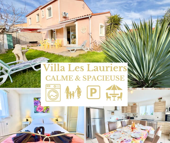 Villa Les Lauriers -Terrasse-jardin-bbq & Plancha - Saint-Cyprien