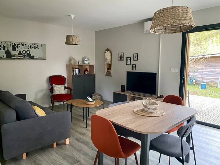 Maison Bois Au Coeur De La Nature - Mimizan