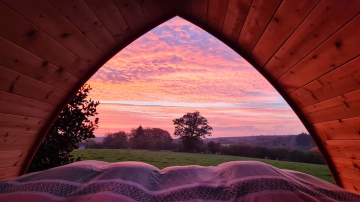 Igloo Chauffé Avec Vue Sur Coucher De Soleil - Ardennes