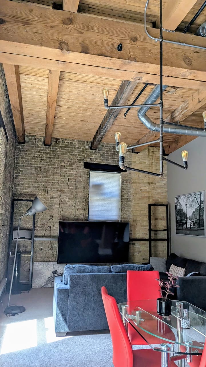 Winnipeg Exchange District - Spacious 1 Br Loft - 溫尼伯