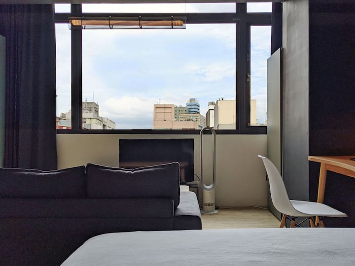 [Loft Taipei] 3 Mins To Mrt｜高樓層景觀窗｜舒適設計 - 싼충 구