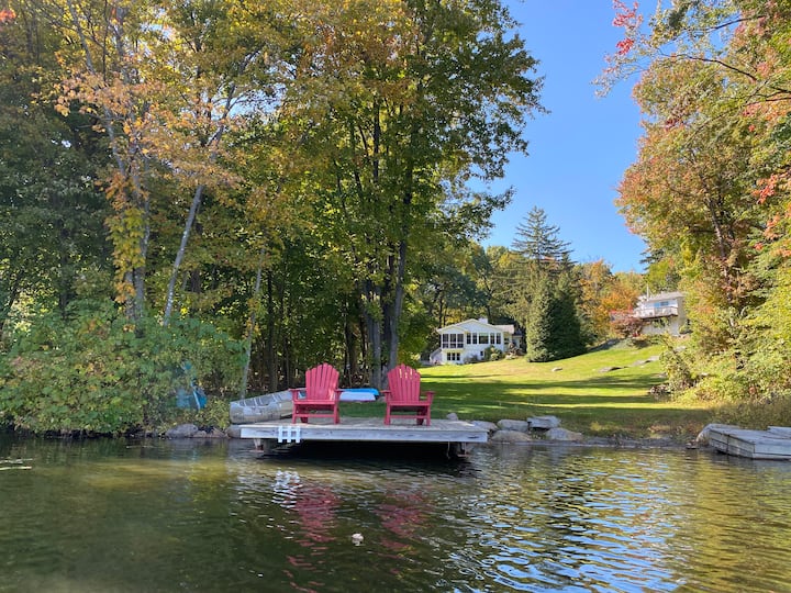 Cozy And Quiet Lake Front Cottage With Firepit - Stokes State Forest, Branchville