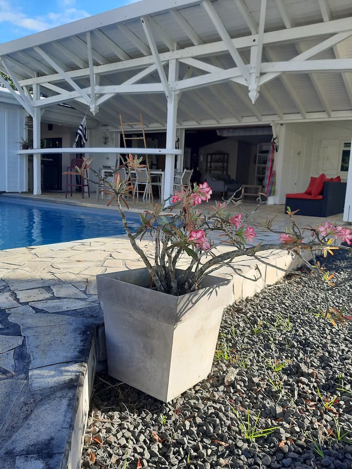 Grande Villa Avec Piscine Et à 200m De La Plage - Guadeloupe