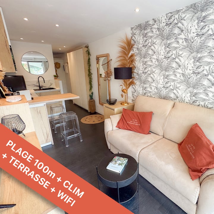 Appartement Rénové, Plage En Face, Clim, Terrasse - La Grande-Motte