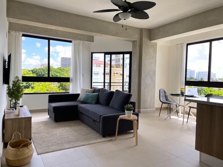 Gazcue - Hermosa Vista - Apt. 1 Hab. * 1.5 Banos - Santo Domingo