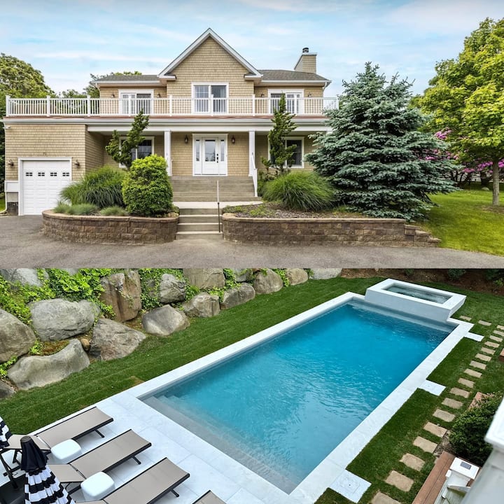 Heated Pool & Spa, Ocean Views, Walk To Beach/town - 몬타우크