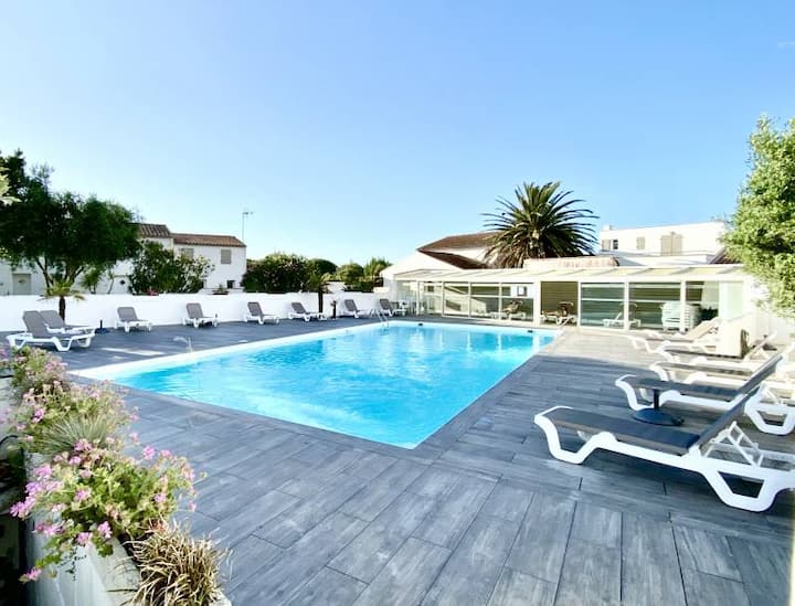 ღ Ecuméa • T4 Avec Piscine & Wifi, Proche Plage - La Couarde-sur-Mer
