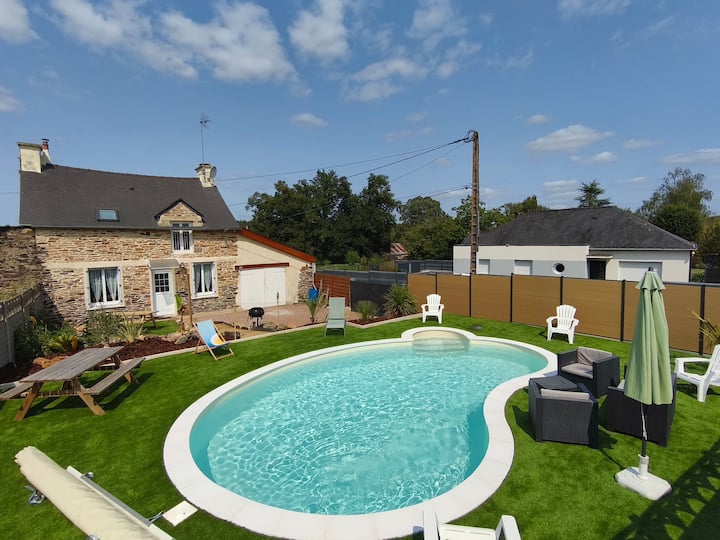 Maison Chaleureuse Avec Piscine - Redon
