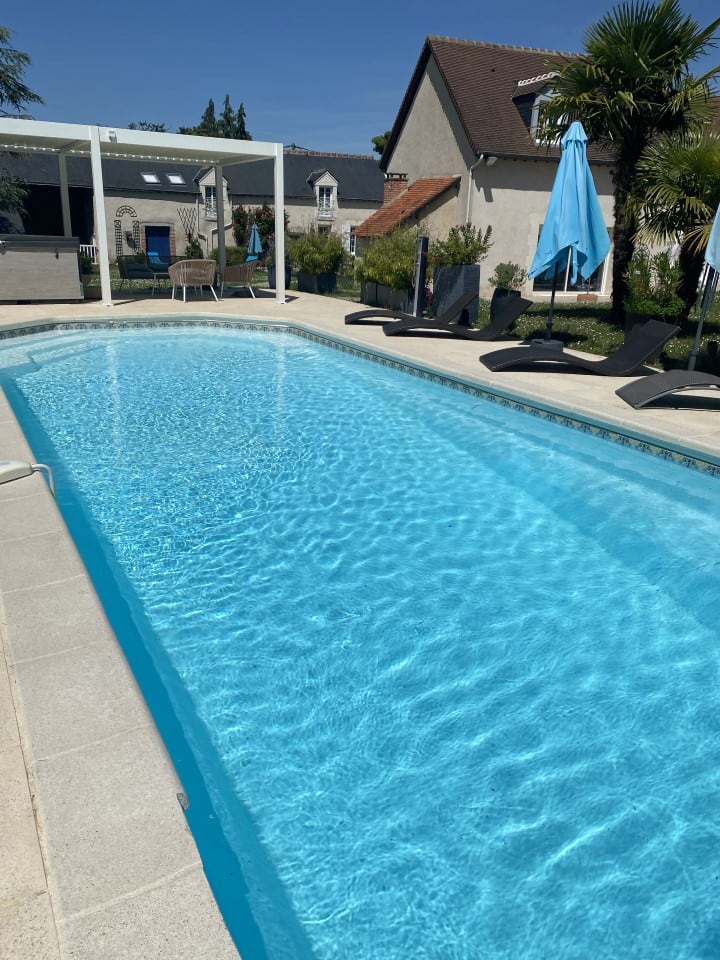 Les Mille ÉCus :L'atelier: Piscine , Spa - Loir-et-Cher