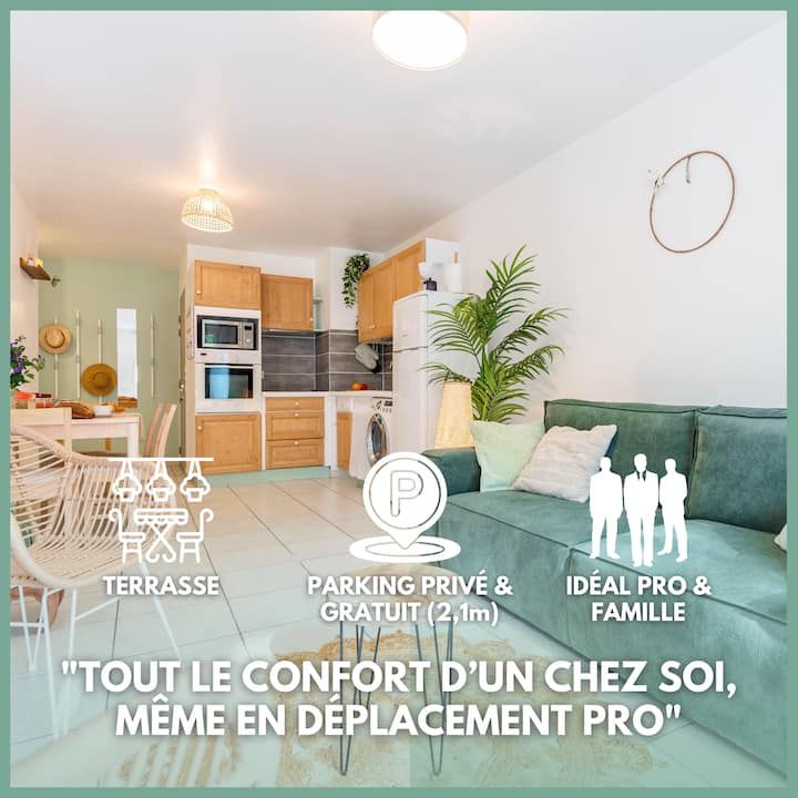 Le Regimbaud–parking |Terrasse| Pros Famille-calme - Toulon