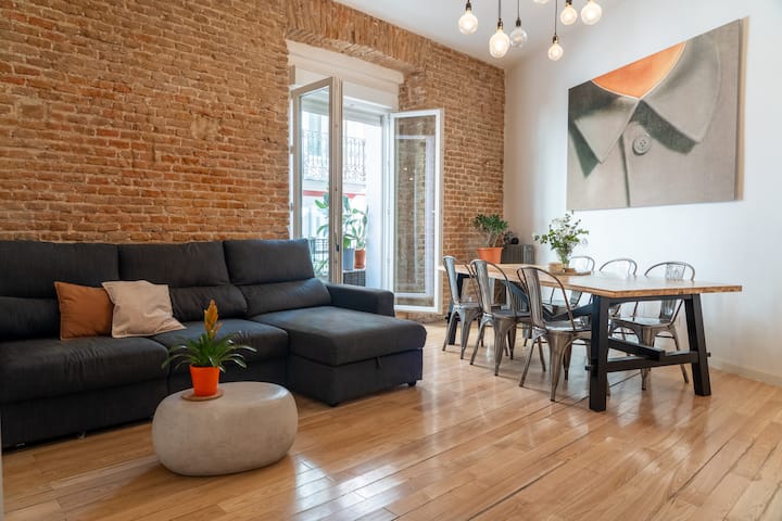 Design Loft Tirso Molina High Ceilings 2 Balconies - Madrid