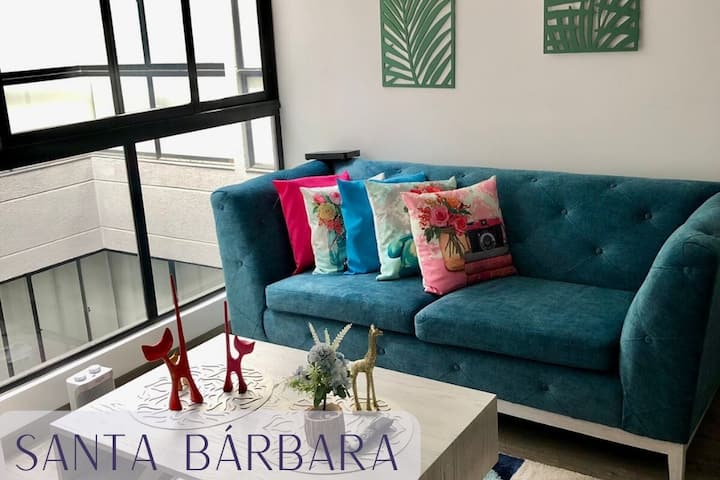 Apartaestudio Loft Santa Bárbara, Unicentro - Bogotá