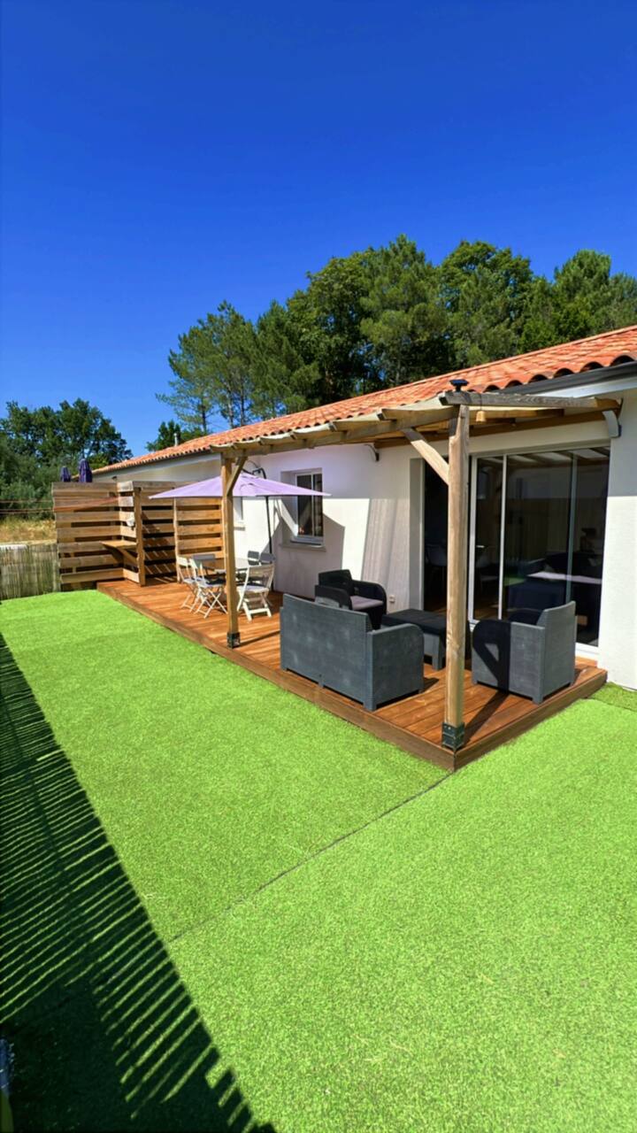 Maison Avec Jardin, Terrasse, Douche Extérieur - Contis-Plage