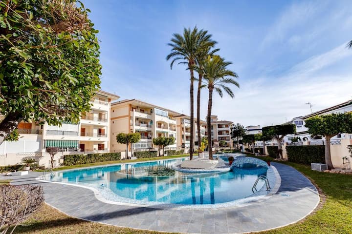 Bungalow Familiar Con Patio Privado, Playa 500 M - La Mata