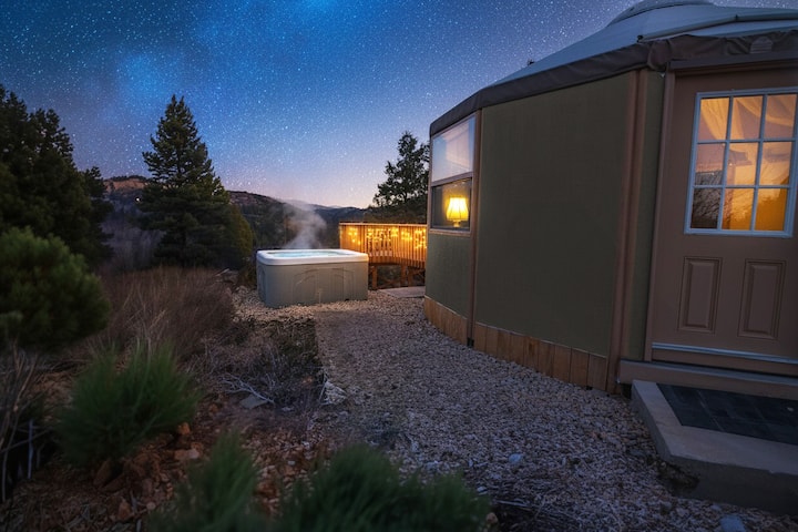 #3 Clifftop View Yurt Hot Tub Between Zion/bryce - Utah