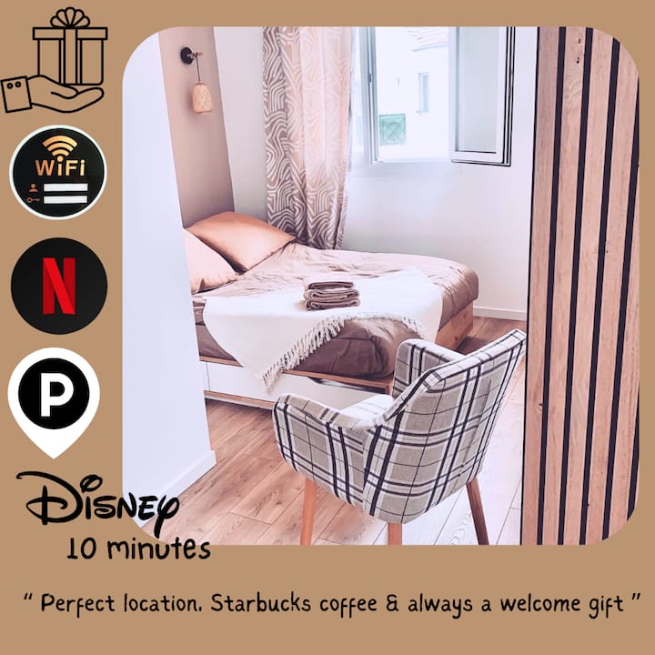Parking + Wifi + Welcome Gift + Disney 10 Minutes - Bussy-Saint-Georges