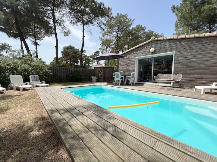 Villa Avec Piscine Chauffée à 800m De La Mer - La Tranche-sur-Mer