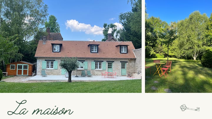 Chaleureuse Maison Dans Un Hameau Avec Jardin. - Giverny