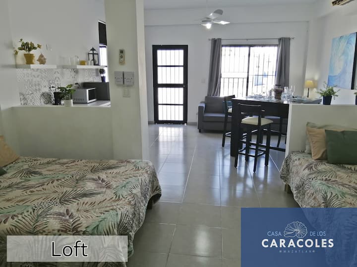Encantador Loft En Mazatlán A Pasos De La Playa - Mazatlan