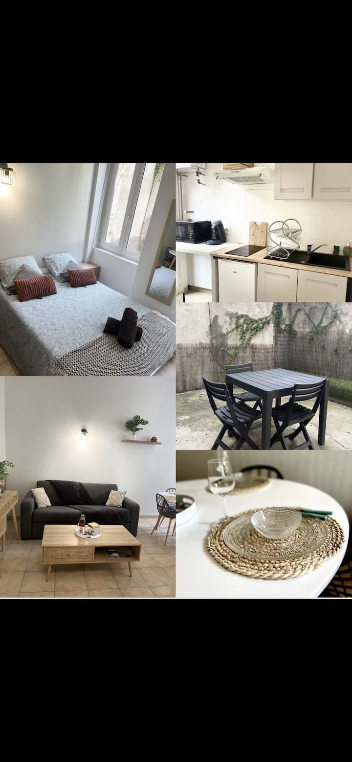 Cosy T1 30m² Avec Cour En Plein Cœur De Ville - Marmande
