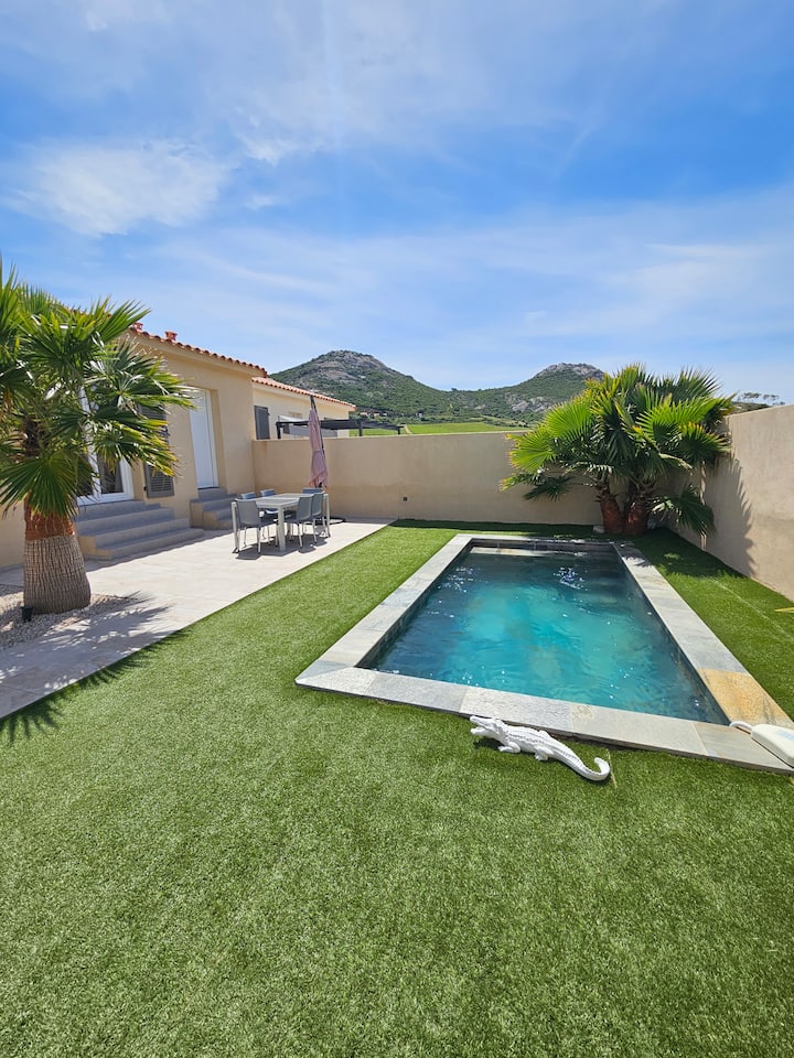 Mini Villa Neuve Avec Piscine Privée 6min De Calvi - Calenzana