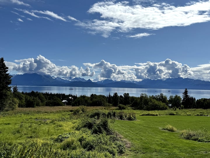 Bay & Glacier Views 2 Bed W/ Hot Tub, Fish Storage - Homer, AK