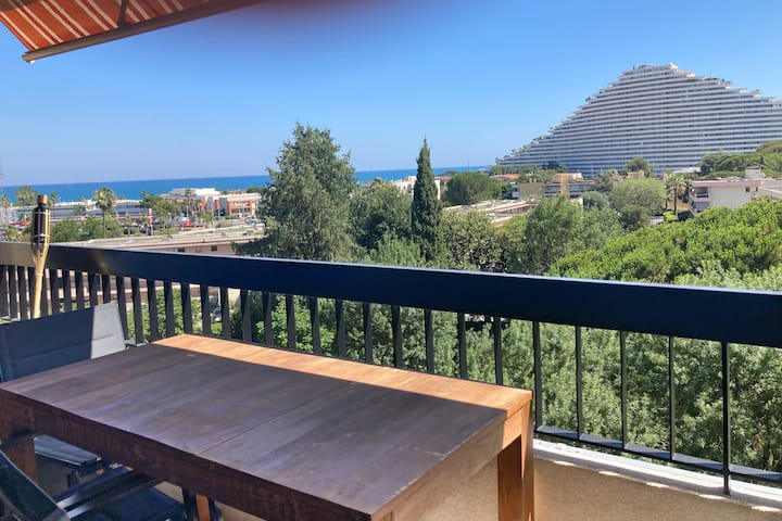 Appartement Vue Mer 400m De La Plage 5 Personnes - Villeneuve-Loubet