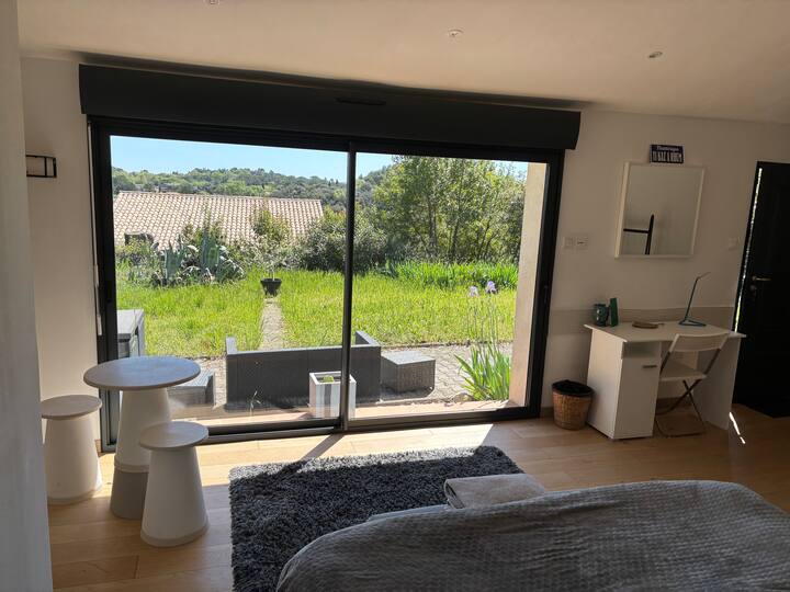 Studio Perché Avec Vue Sur La Nature - Anduze