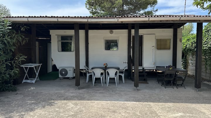 Mobil Home Climatisé, Privé, à 2' De La Plage - Valras-Plage