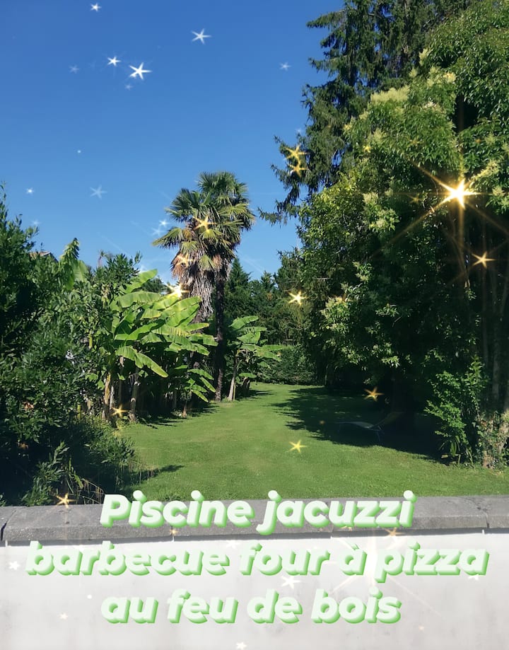Charmant Gîte 10 Pers Avec Piscine, Jacuzzi Jardin - Dax