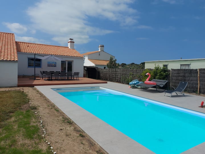 Maison Familiale Noirmoutier Piscine 800m Plage - Noirmoutier-en-l'Île