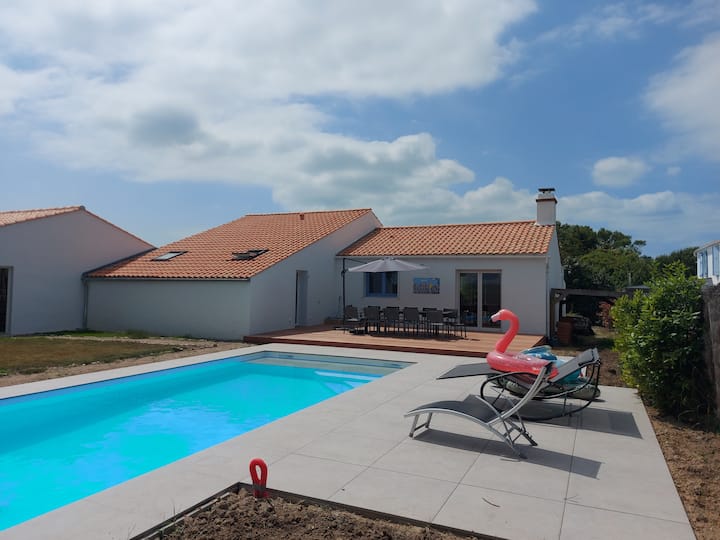 Maison Familiale Noirmoutier Piscine 800m Plage - Noirmoutier-en-l'Île
