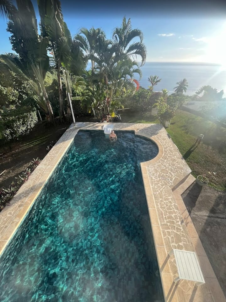 Vue Carte Postale, Piscine Au Sel - 70 M² - Tahiti
