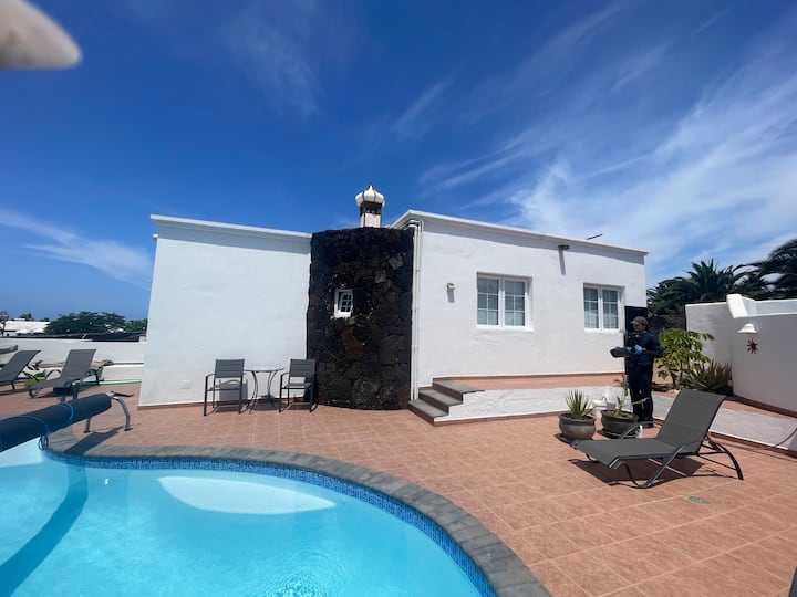 'La Maravilla' Avec Piscine Privée Et Vue Sur Mer - Playa Blanca