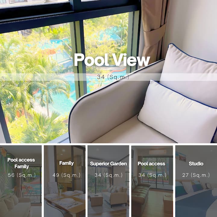 Pool View 1 Bed 1bath / Pool&gym - Ha16 - Hua Hin