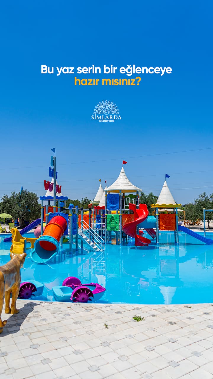 Aquaparklı 7 Kişilik 3+1 Villa Suit (No: 4) - Ayvalık