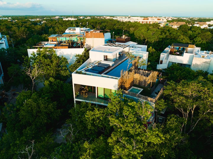 Azalea • 5condos 10br 23ppl• Private Rooftop Pool - Tulum