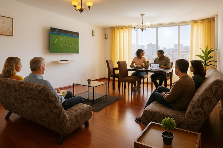 E°| Vista Javier Prado|4 Rooms | 2 Smart Tv 4b1206 - Lima