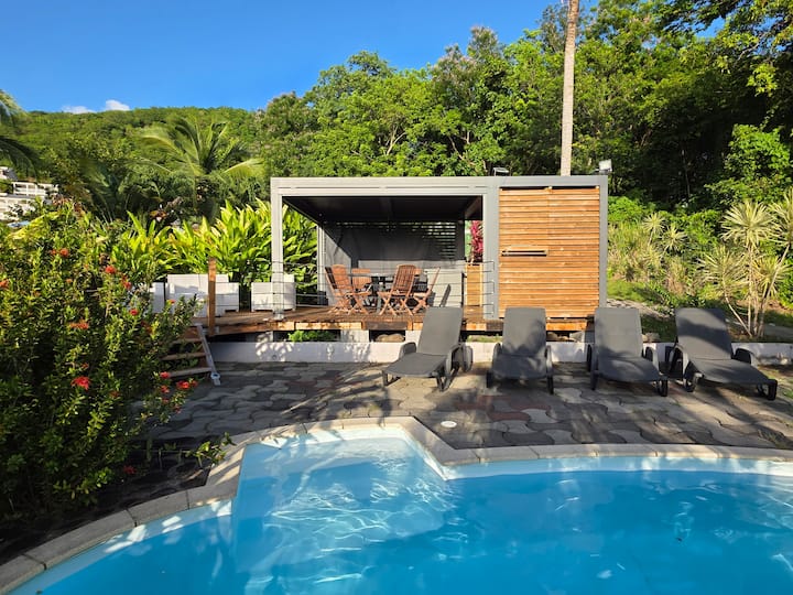 Studio Gîte Mayo 3 éToiles Vue Mer Des Caraïbes - Guadeloupe