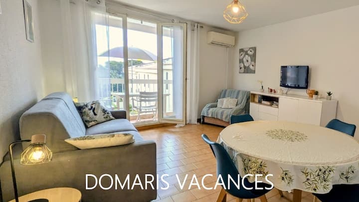 Studio Climatisé 3 Couchages, Au Calme, 250 M Mer - Fréjus
