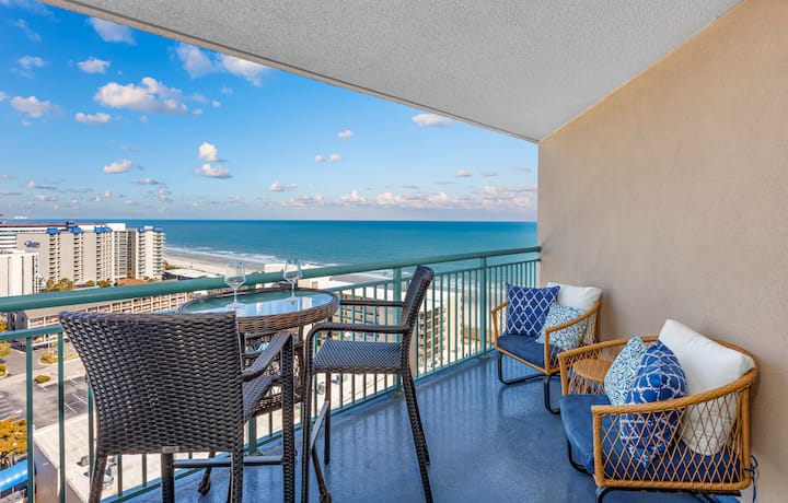 Panoramic Oceanfront 3br At Sand Dunes Resort - Myrtle Beach