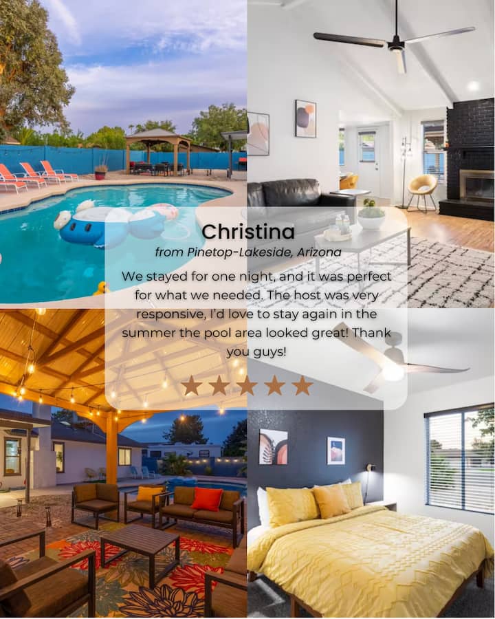 Downtown Gilbert Boho-oasis|pool|gazebo|gameroom - Gilbert, AZ