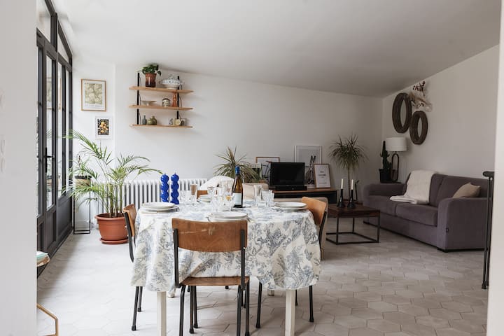 Les Hiboux, Maison Chaleureuse En Campagne 80m2 - Poissy