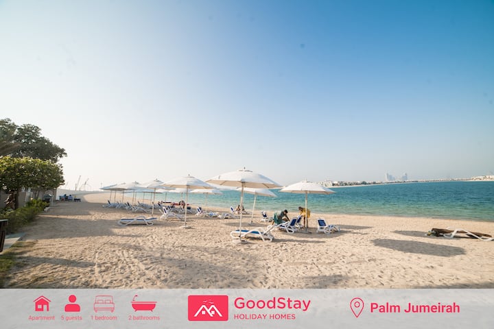 Lovely 1-bedroom Beachfront Apartment With Pool - Dubai Marina